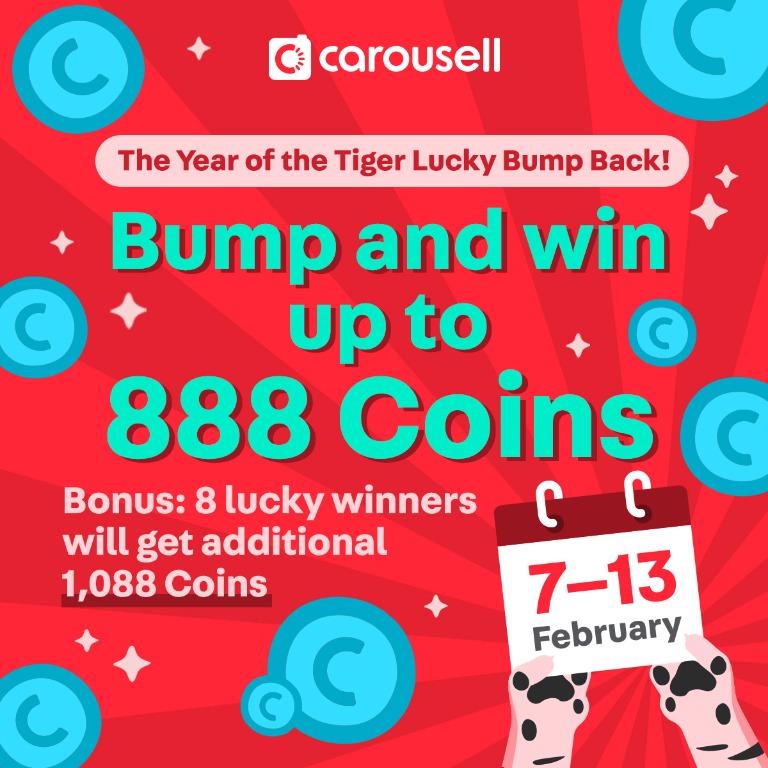 Year of the Tiger Lucky Bump Back!, Everything Else, Others on Carousell