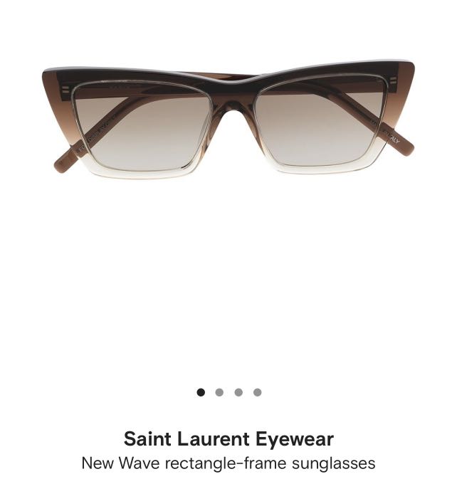 Yves Saint Laurent YSL New Wave SL 276 Brown Gradient Heart Evangelista ...