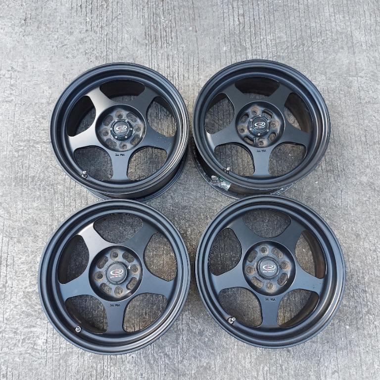 LEGIT 15" Rota Slipstream Black PCD 4x100(Set of 4), Car Parts ...
