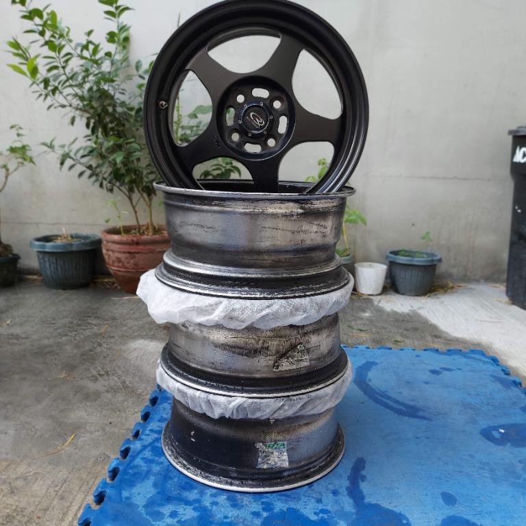LEGIT 15" Rota Slipstream Black PCD 4x100(Set of 4), Car Parts ...