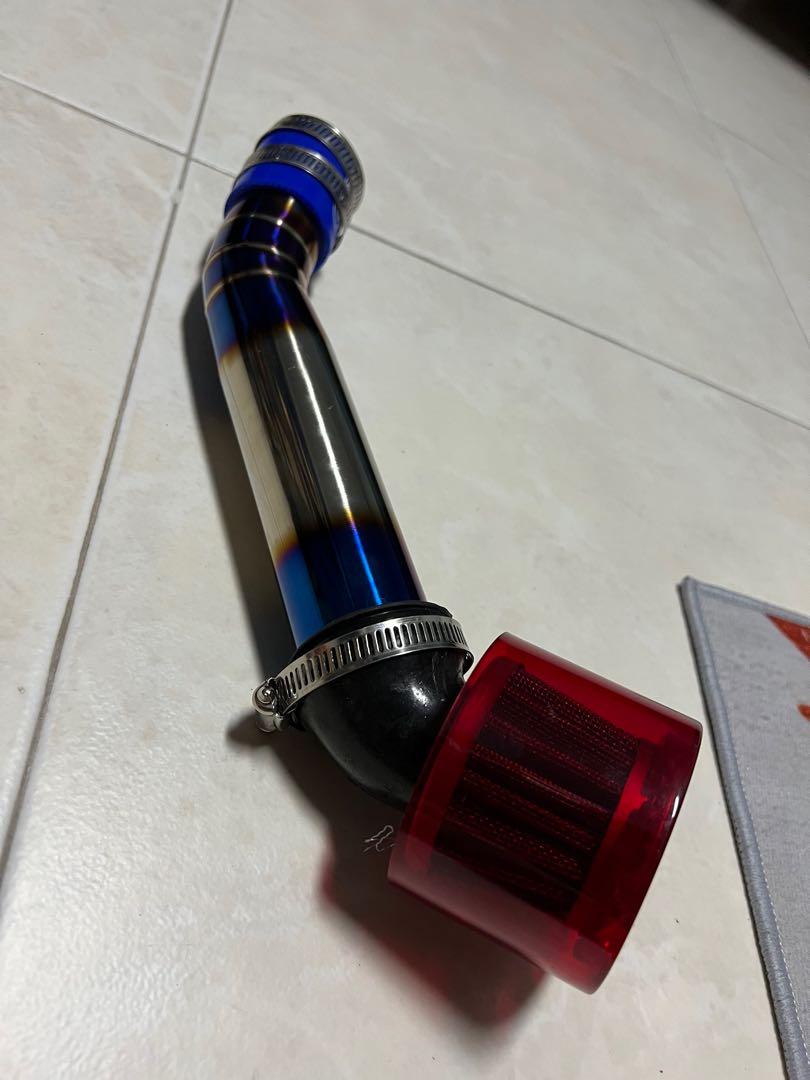 Aerox steel airflow pipe, Motorcycles, Motorcycle Accessories on Carousell