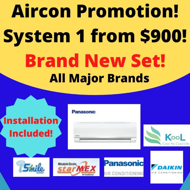 AIRCON PROMOTION, BRAND NEW SET!, TV & Home Appliances, Air ...