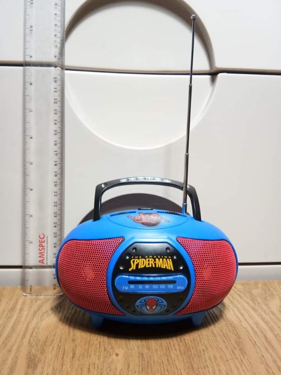Amazing Spiderman Stereo FM/AM Radio Marvel Spider-man Candide, Hobbies ...