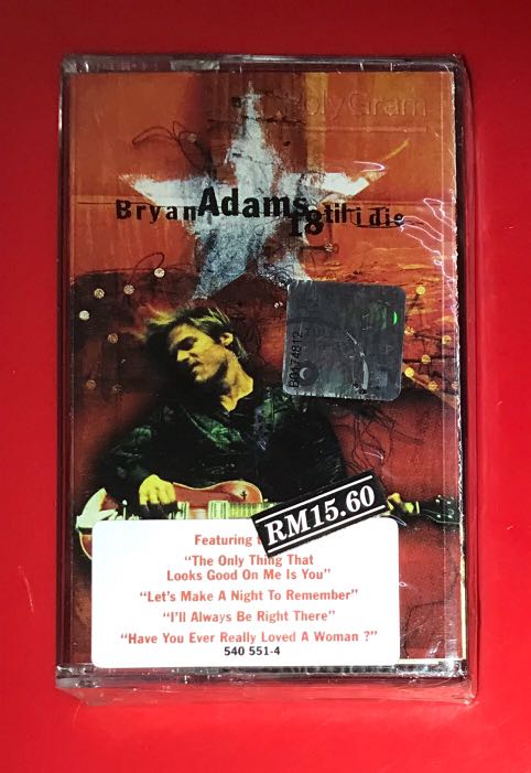 BRYAN ADAMS - 18 TILL I DIE CASSETTE KASET, Hobbies & Toys, Music & Media, CDs & DVDs on Carousell