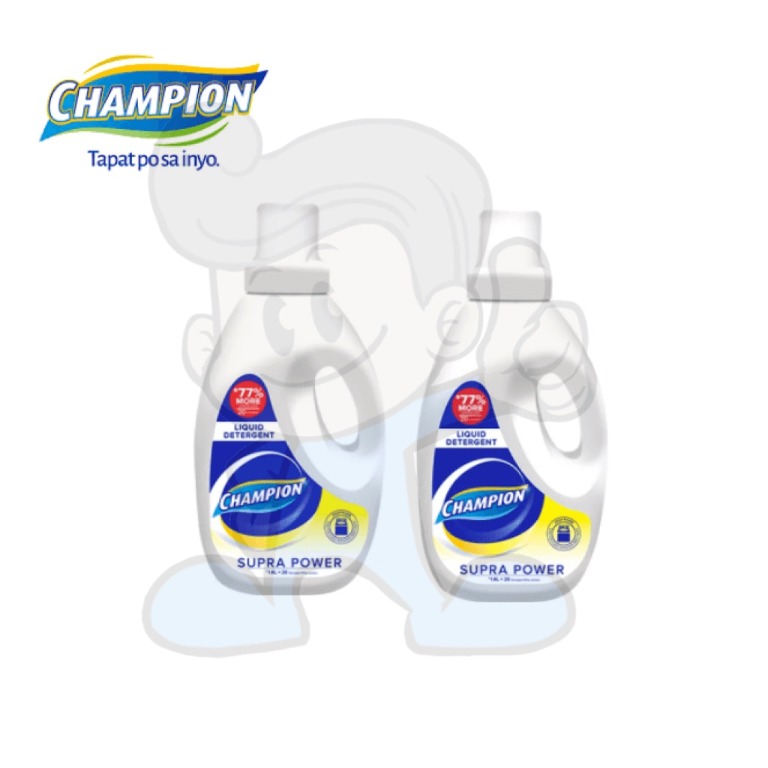 Champion Liquid Detergent High Foam Top Load (2 x 1.6L), Furniture ...