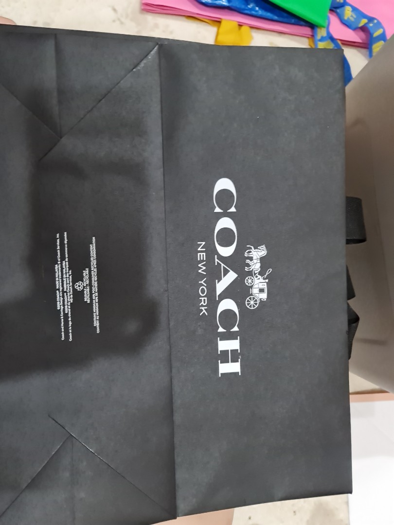 Coach Paper Bag x 2, Luxury, Accessories on Carousell