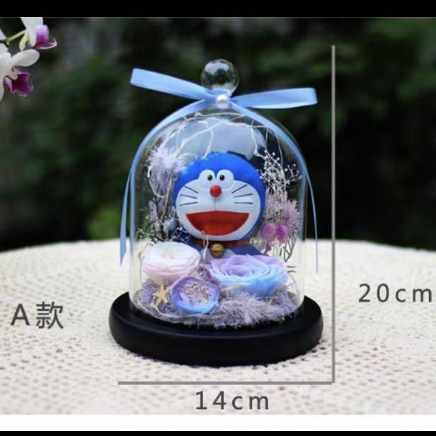 Doraemon Preserved Flowers Dome Preserved Rose Everlasting Flowers ...