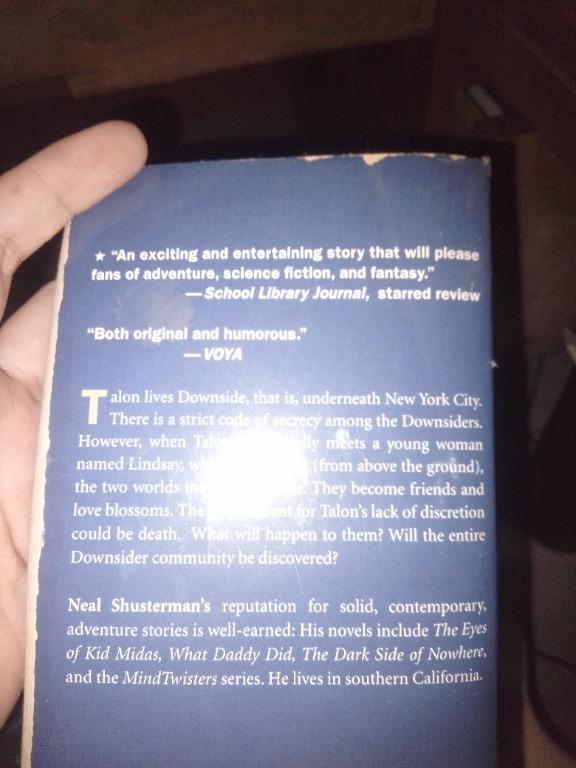 Downsiders by Neal Shusterman, Hobbies & Toys, Books & Magazines ...