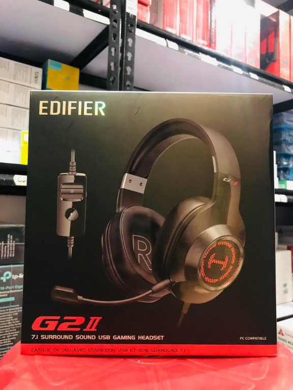 Edifier G2 II 7.1 Surround Sound USB Gaming Headset Black, Audio ...