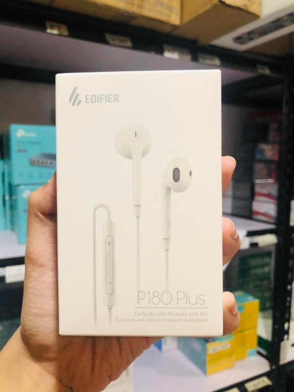 Edifier P180 Plus Earbuds with Remote and Mic White, Mobile Phones ...