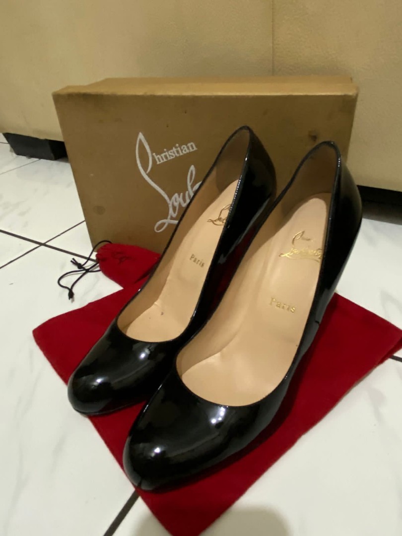 Fast Sale Preloved Miss Gena Black Color sz 40 / heels 11 cm Full set •Nett •Exclude ongkir ( 10 ...