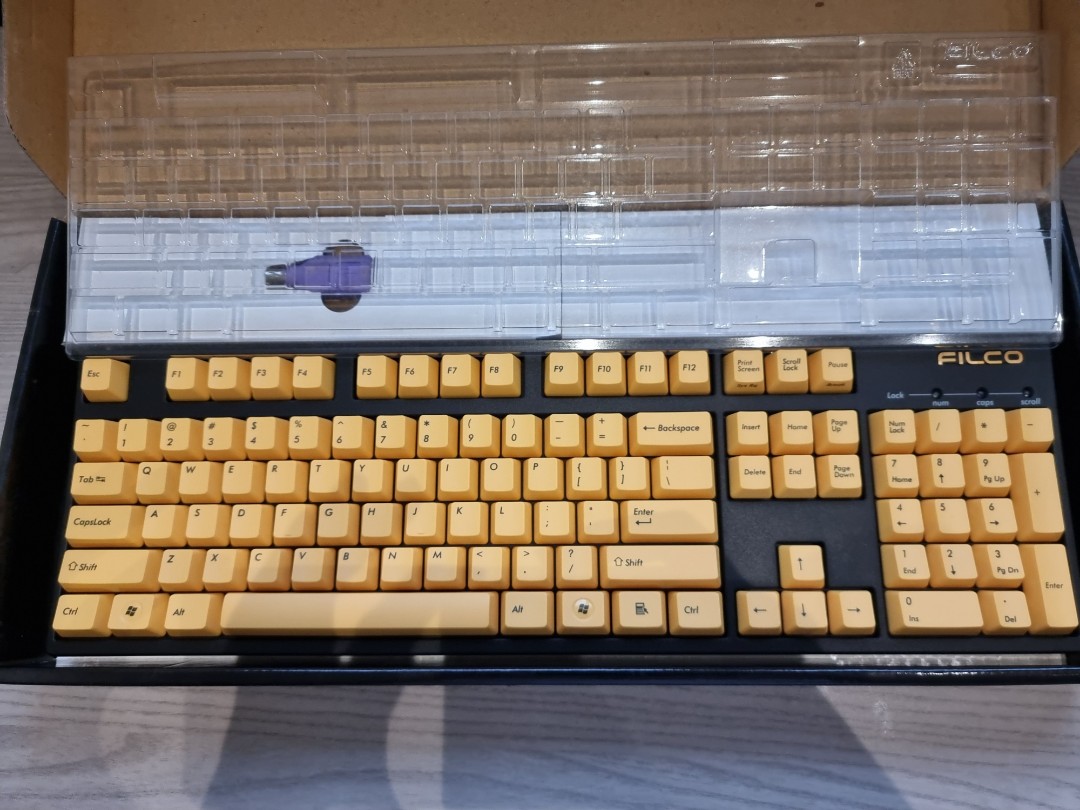 Filco Yellow Brown Switch Limited Edition, Computers & Tech, Parts ...