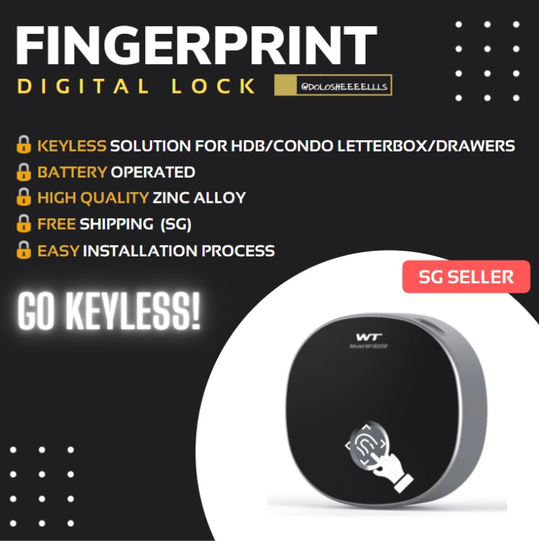 CLEARANCE SALE! Fingerprint Digital Mailbox Lock/ Keyless Lock ...