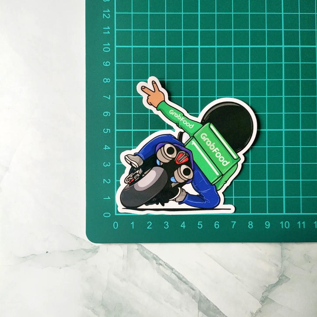 FOOD DELIVERY RIDERS vinyl stickers, Hobbies & Toys, Stationery & Craft ...