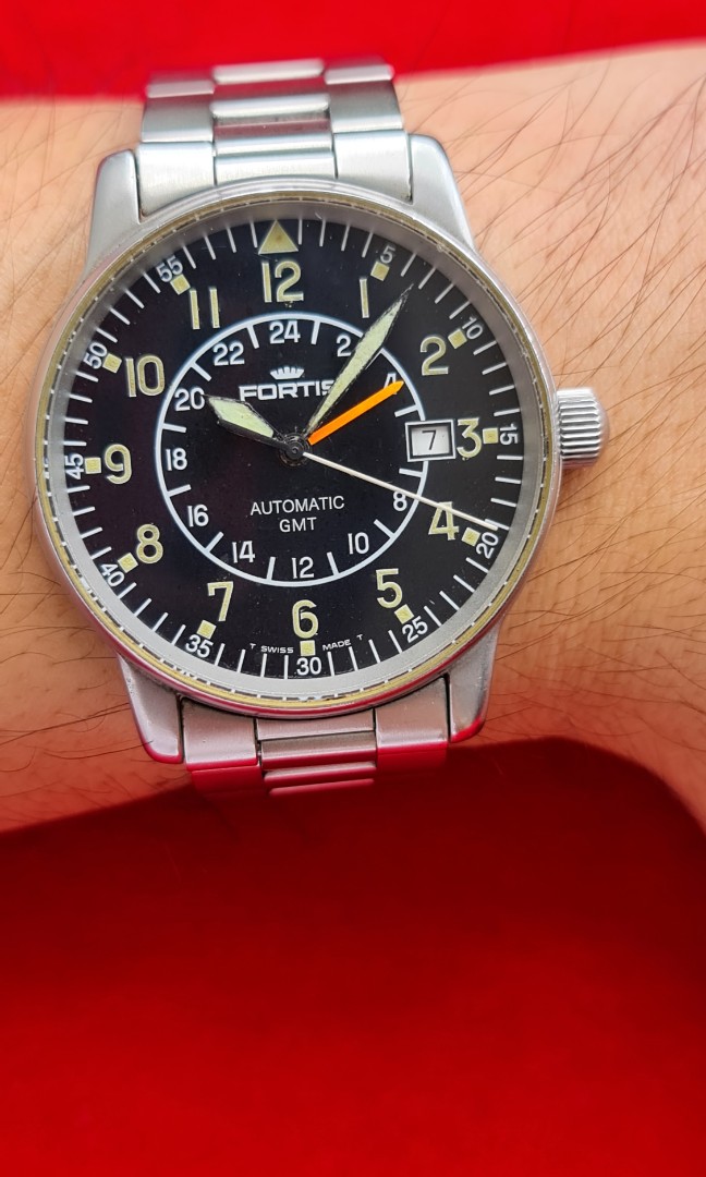 Fortis Flieger GMT Automatic Movement, Fesyen Wanita, Jam Tangan di ...