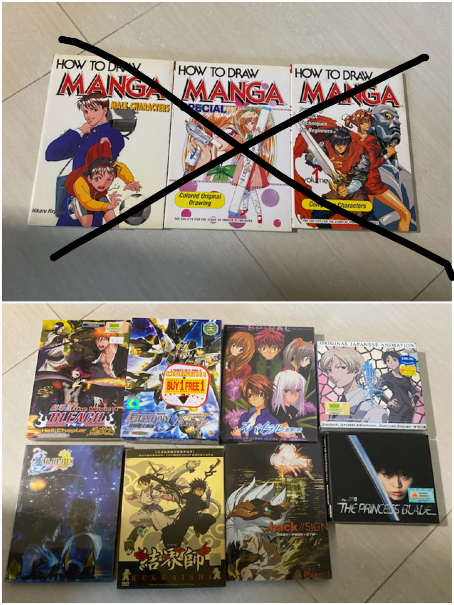 FREE how to draw manga books & anime cd, Hobbies & Toys, Music & Media ...