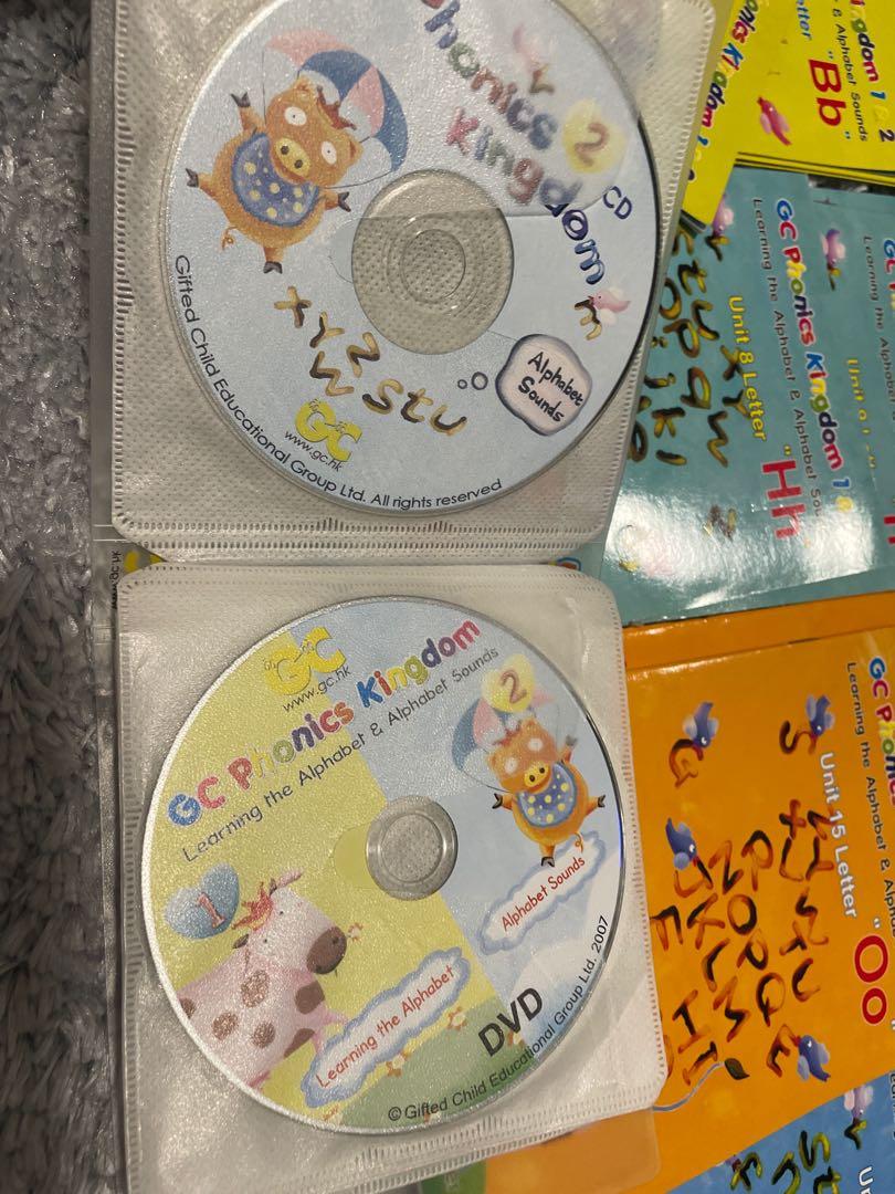GC Phonics Kingdom - Learning the Alphabet & Alphabet Sounds (A-Z) with CD & DVD, 興趣及遊戲, 書本 & 文具 ...