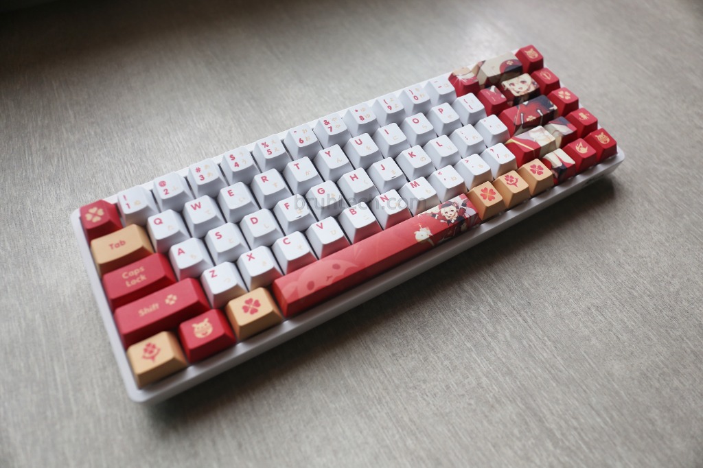 Genshin Impact Klee Theme PBT Keycaps, Computers & Tech, Parts ...