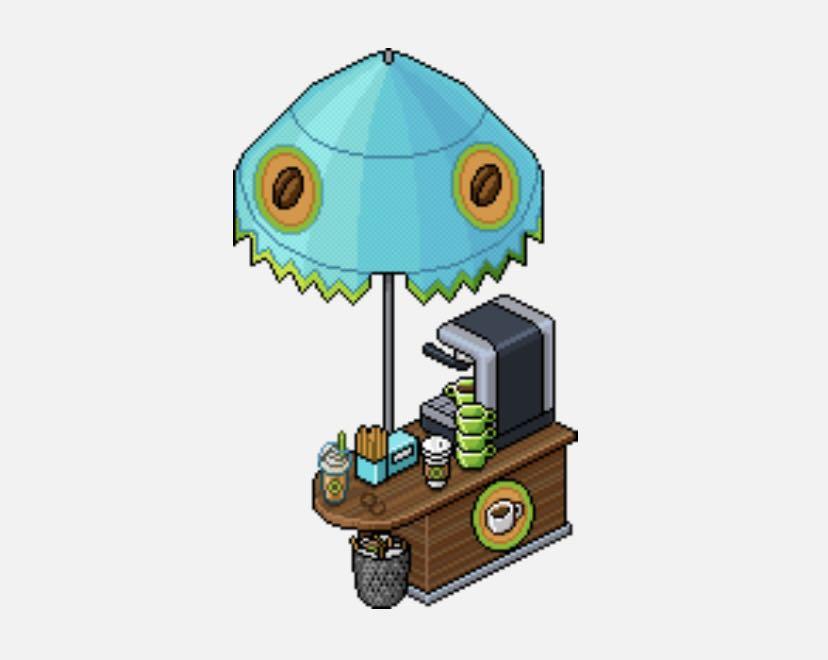 HABBO - Blue Java Cafe, Video Gaming, Gaming Accessories, Virtual ...