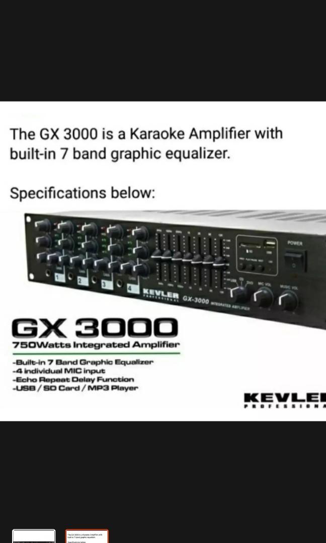 Kevler gx3000 amplifier, Audio, Other Audio Equipment on Carousell