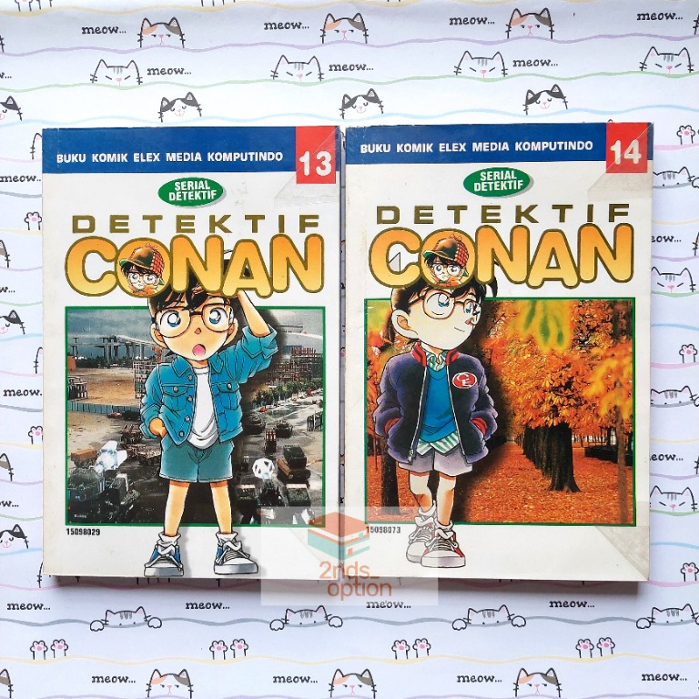 Komik Detektif Conan Vol.13 dan 14 by Aoyama Gosho, Buku & Alat Tulis, Komik dan Manga di Carousell