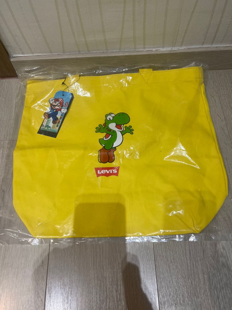 Levi's X Super Mario Yoshi Tote Bag, Women's Fashion, Bags & Wallets ...