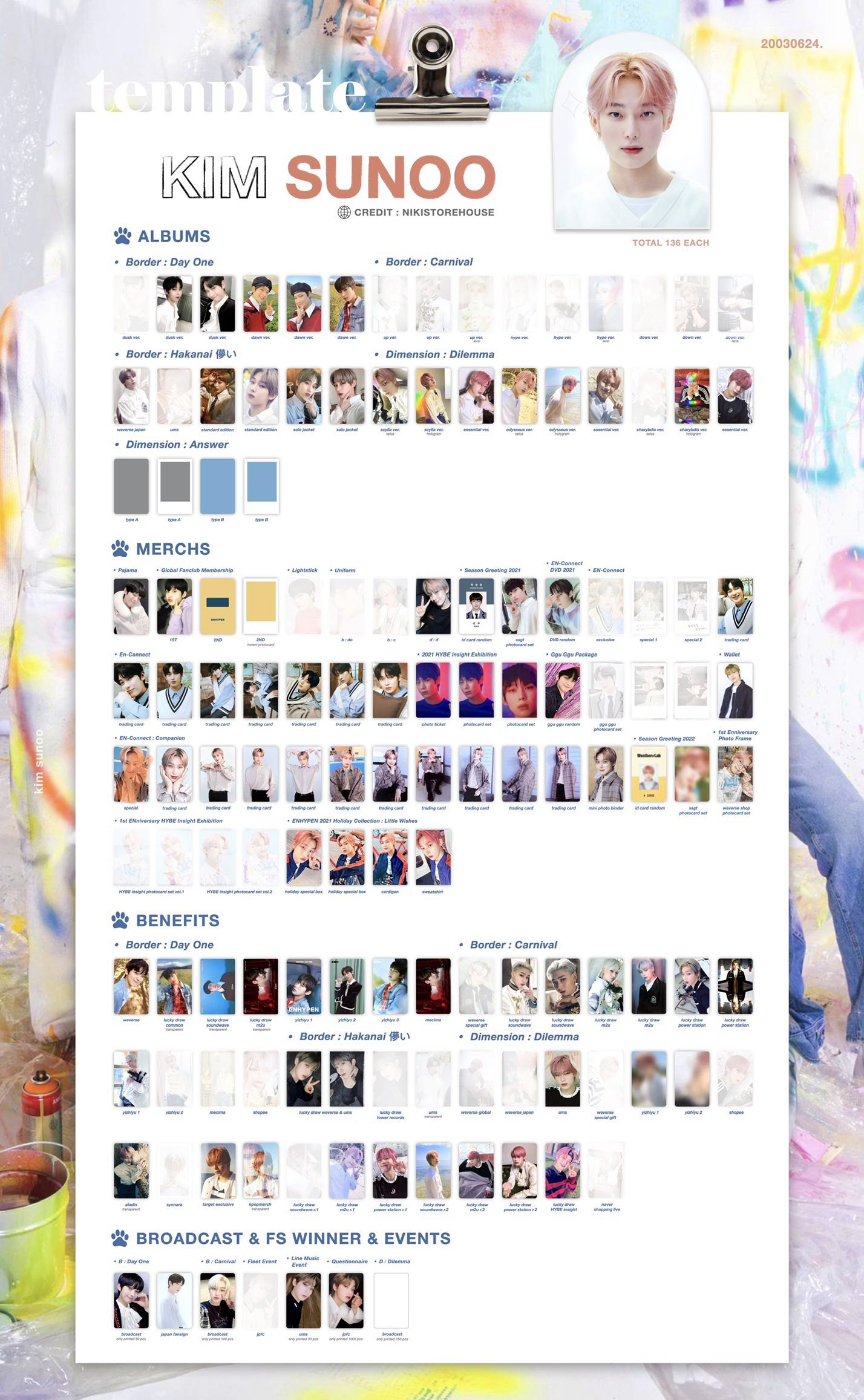 sunoo border carnival template