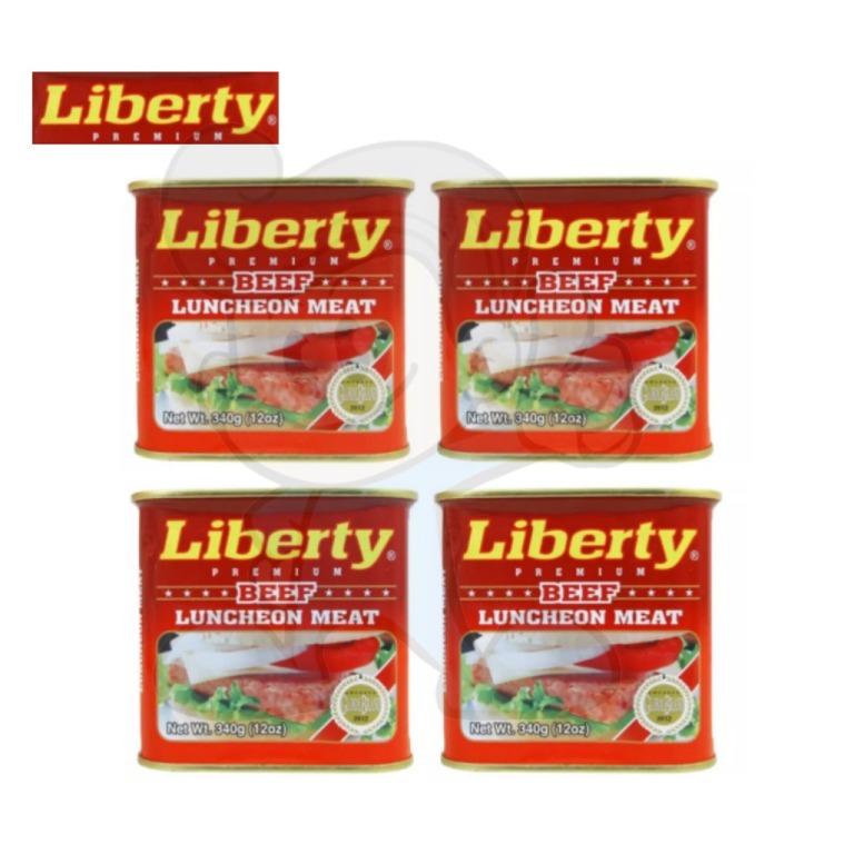 Liberty Premium Beef Luncheon Meat (4 x 340g), Food & Drinks, Packaged ...