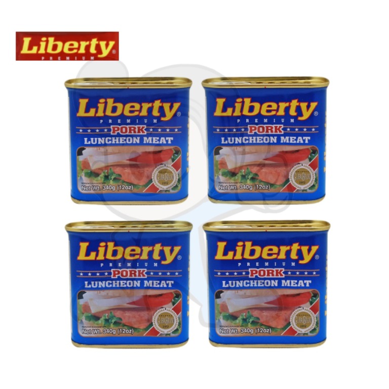 Liberty Premium Pork Luncheon Meat (4 x 340g), Food & Drinks, Packaged ...