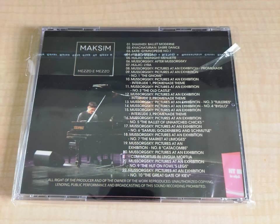 Maksim Mrvica Mezzo e Mezzo CD Original Artist, Hobbies & Toys, Music & Media, CDs & DVDs on ...