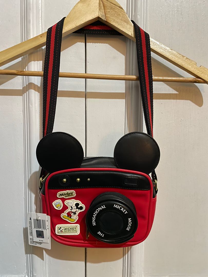 Mickey Mouse Camera Bag, Women's Fashion, Bags & Wallets, Cross-body ...