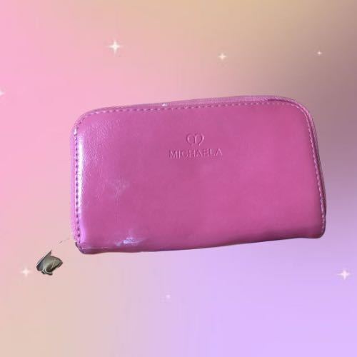 Michaela Pink Wallet, Women's Fashion, Bags & Wallets, Wallets & Card ...