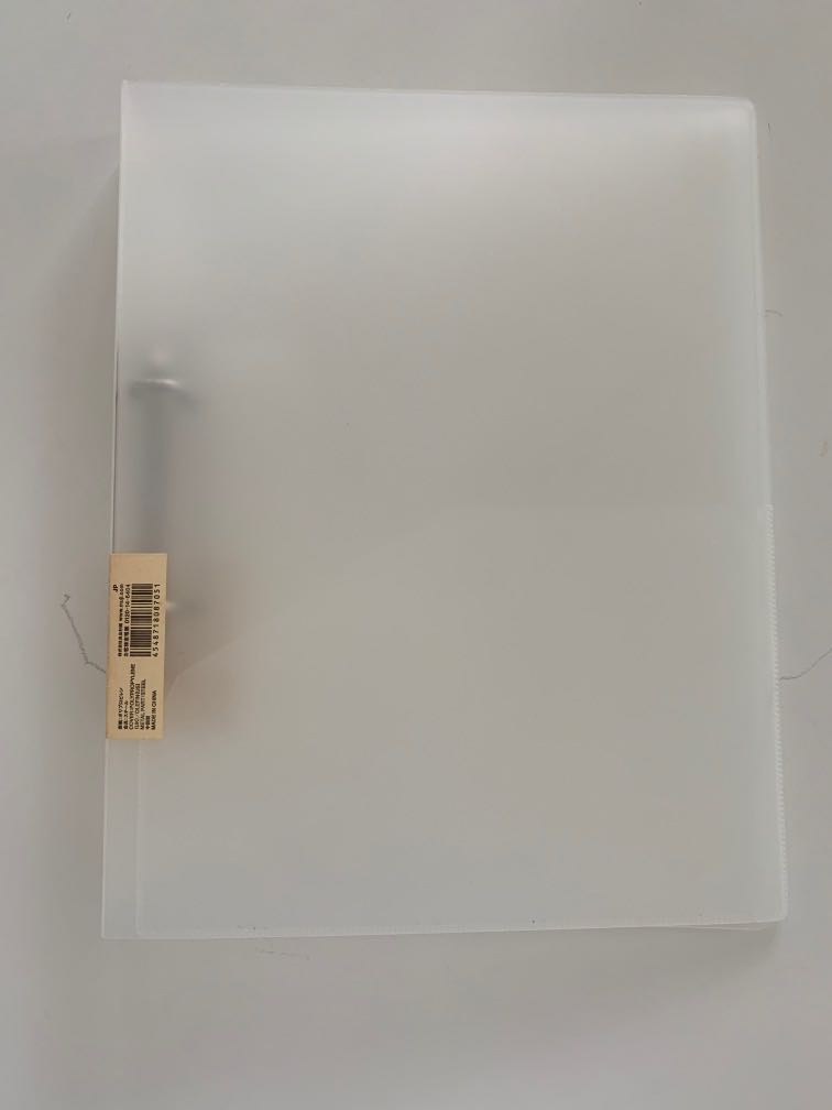 Muji A4 2 ring folder, Hobbies & Toys, Stationery & Craft, Stationery ...