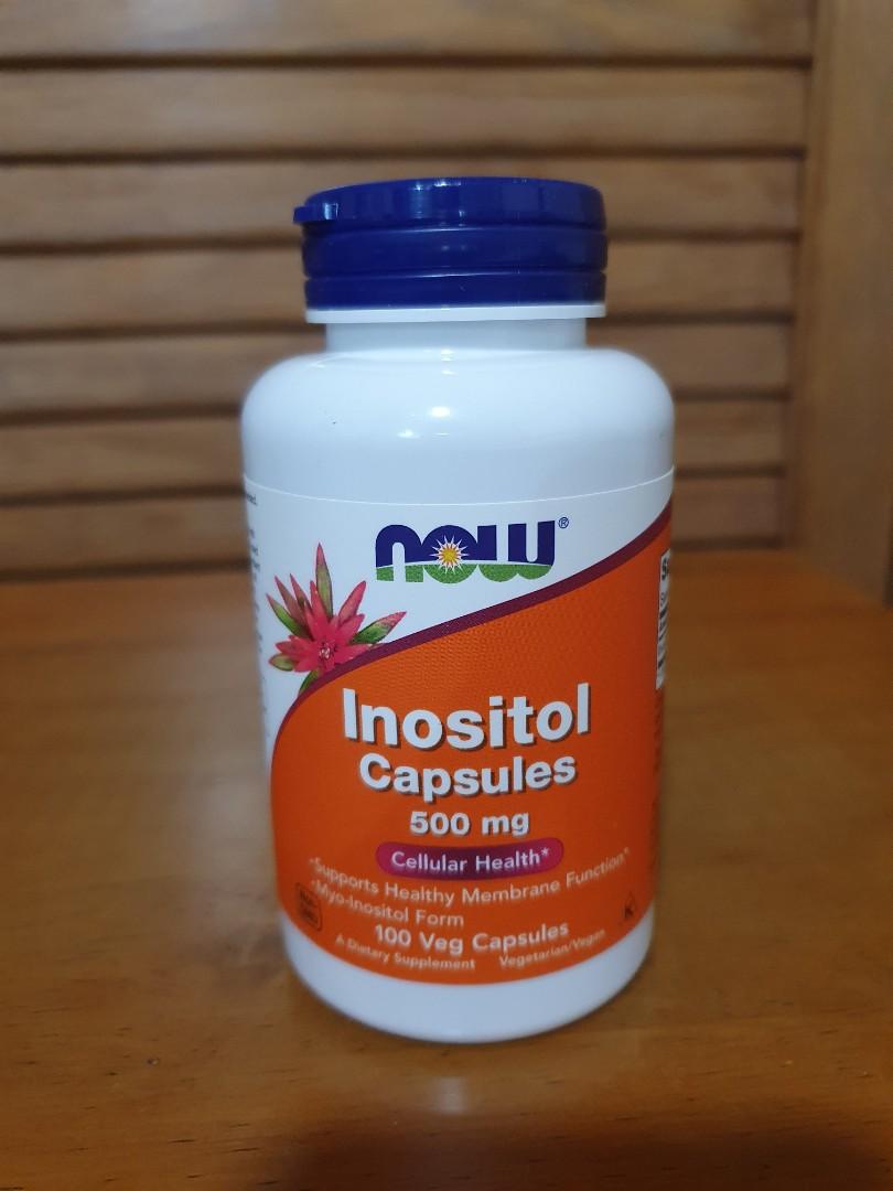 Now brand - Inositol 500mg × 100 capsules, Health & Nutrition, Health ...