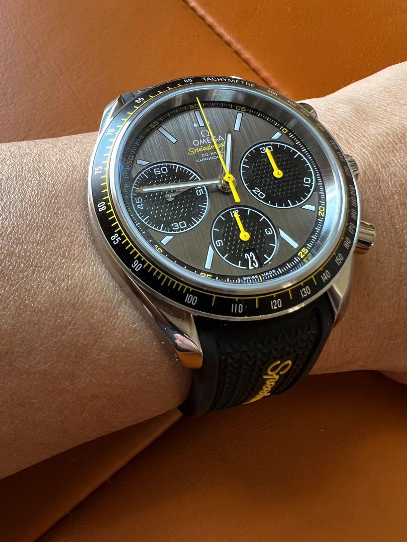 Omega Speedmaster Racing Bumblebee 40mm, Luxury, Watches on Carousell