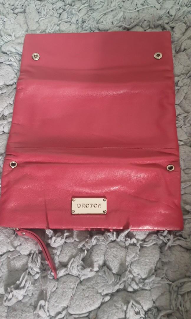 Original Oroton Trifold (and Sling) Wallet, Women's Fashion, Bags ...