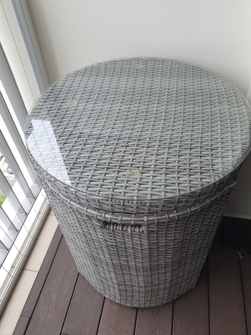 Outdoor balcony coffee table set, Furniture & Home Living, Furniture ...