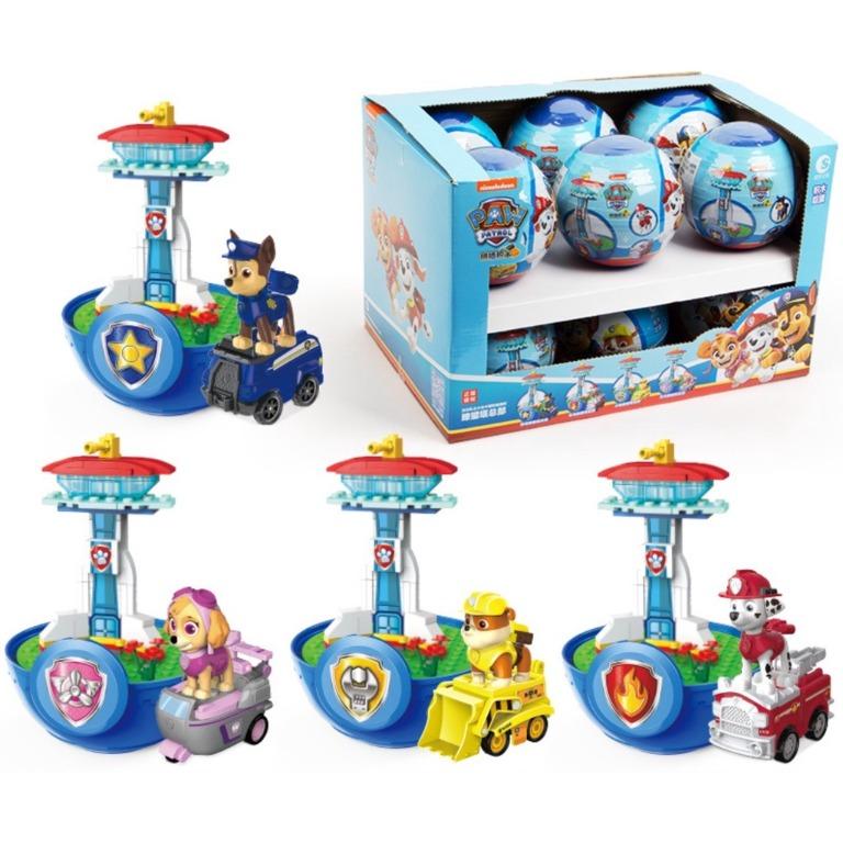 Paw Patrol Watchtower with Pull Back Car Paw Patrol Building Blocks ...