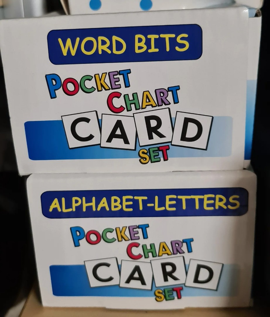 Pocket Chart Set flashcards for preschool and primary learning, Hobbies ...
