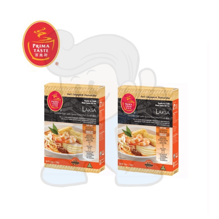Prima Taste Singapore -Laksa Sauce Kit (2 x 225g), Food & Drinks ...