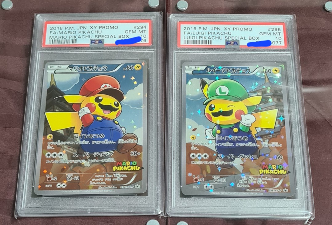 PSA 10 Pikachu Mario Luigi Full Art Pokemon, Hobbies & Toys, Toys ...