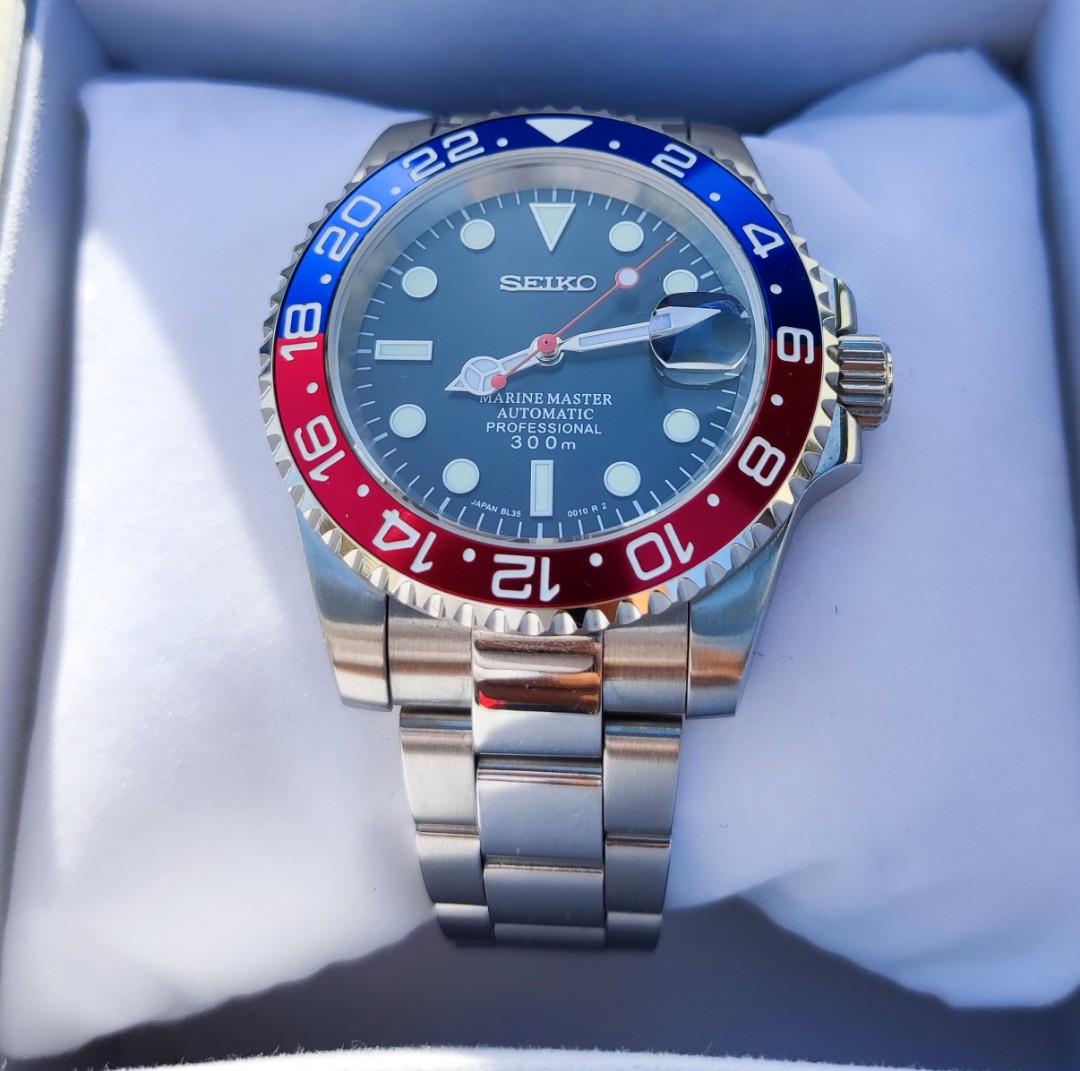 Seikolex Pepsi GMT Mod, Men's Fashion, Watches & Accessories, Watches ...