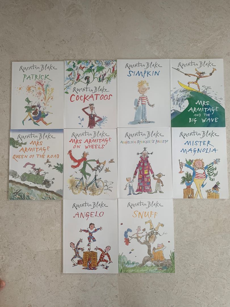 Set of 10 Quentin Blake books, beautifully illustrated, Hobbies & Toys ...