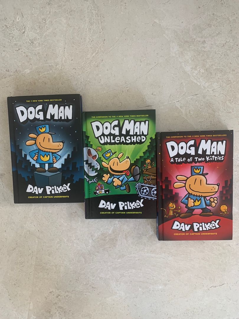 Set of 3 dog man books, Hobbies & Toys, Books & Magazines, Children's ...