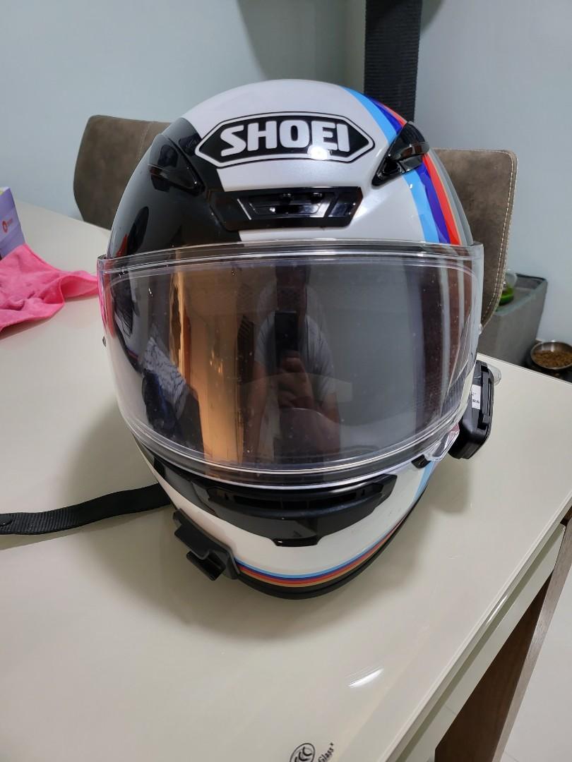 Shoei NXR Recounter + cardo packtalk, Motorcycles, Motorcycle Apparel ...