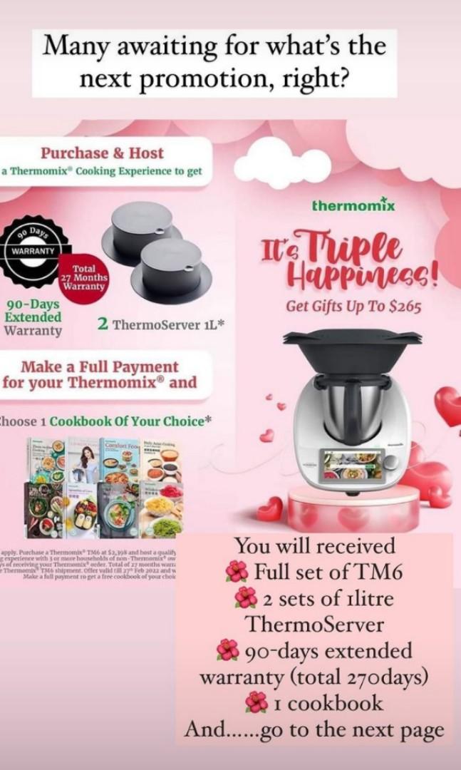 Thermomix TM6 (Special promotion gift by 13Feb), TV & Home Appliances ...
