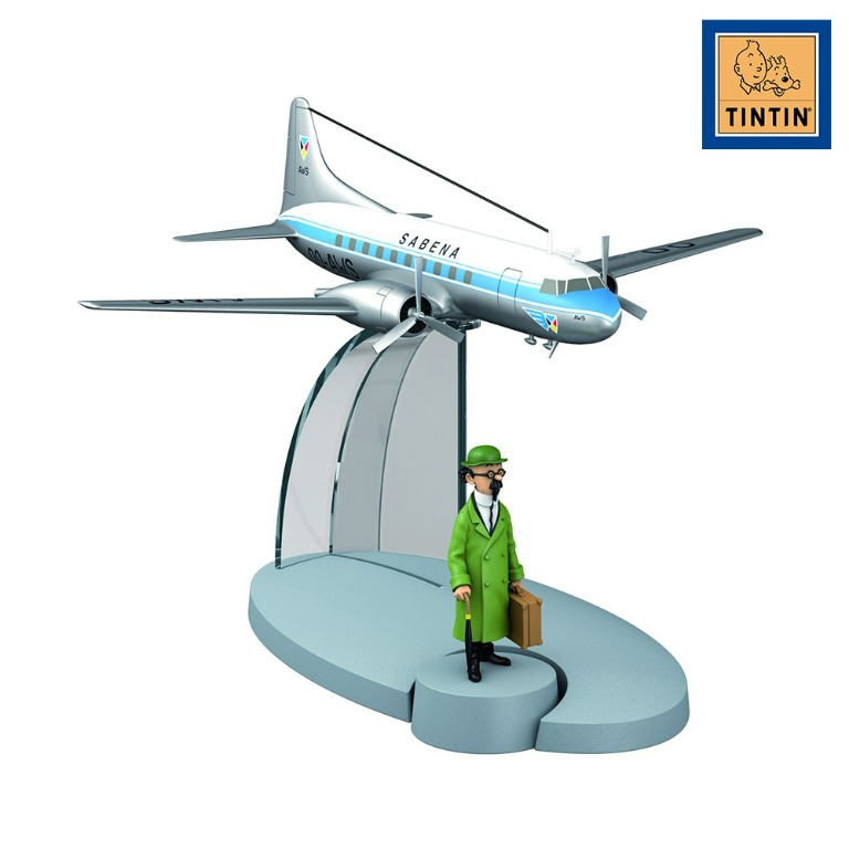 Tintin Collectible Aircraft Model: The Sabena Airlines Plane comes with ...