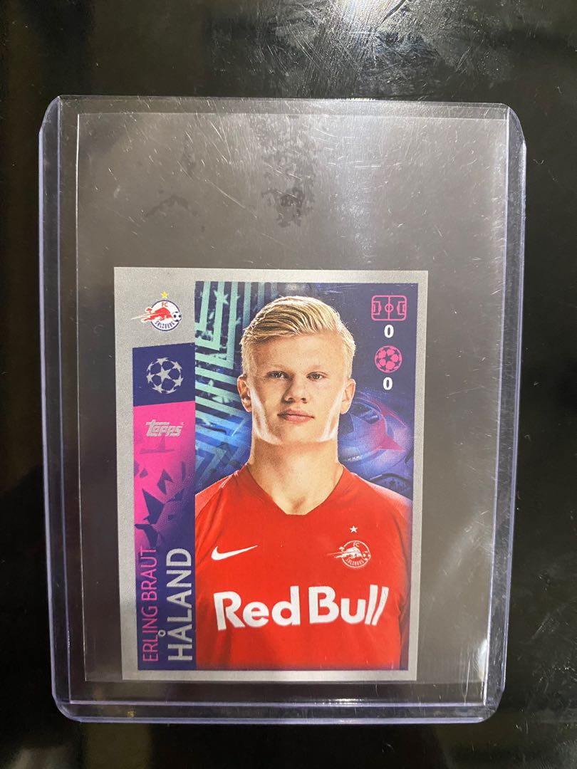 Topps UCL Sticker 19/20 Erling Haaland Rookie, Hobbies & Toys, Toys ...