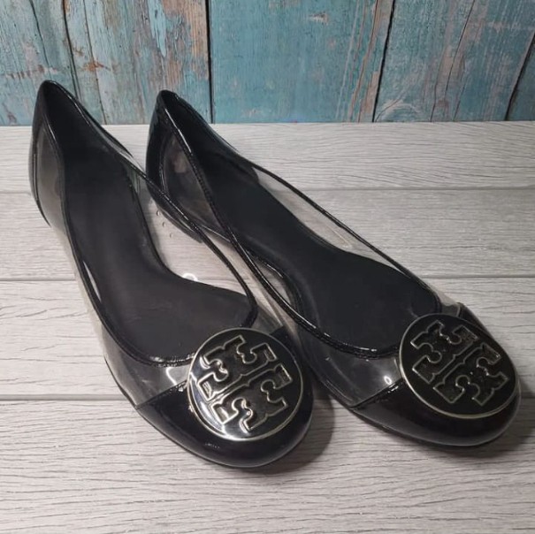 Tory Burch Audrey Lucite, Fesyen Wanita, Sepatu di Carousell
