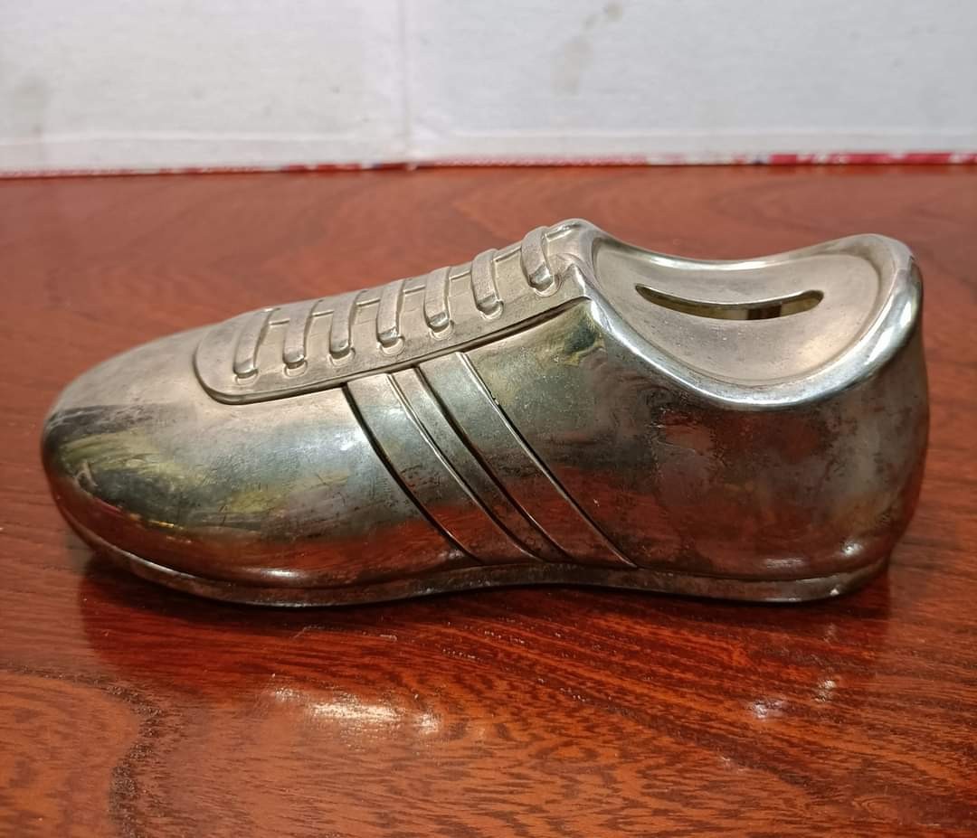 Vintage silver plate shoe coin bank, Hobbies & Toys, Memorabilia ...